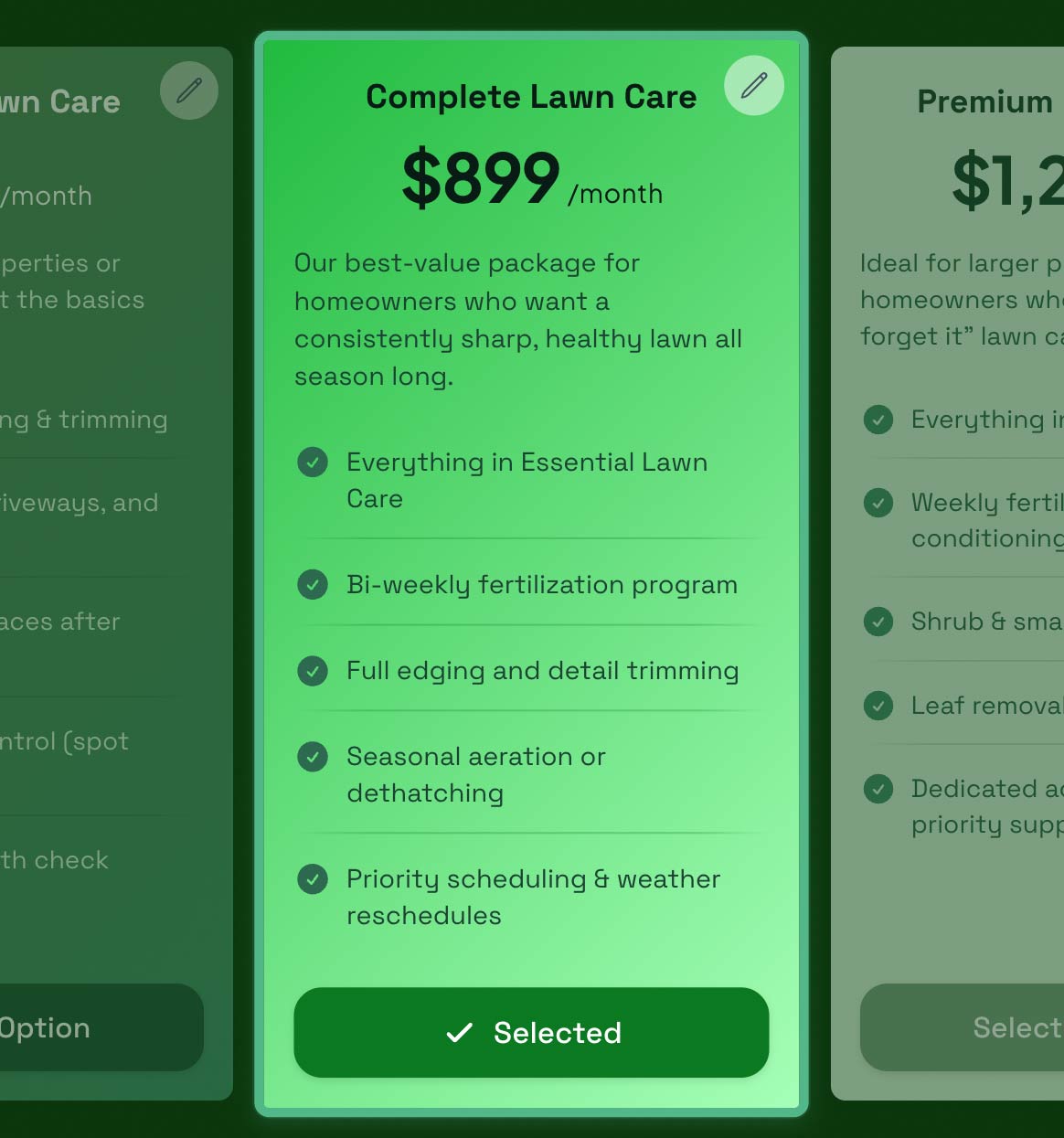 Side by Side - Smart Pricing Table